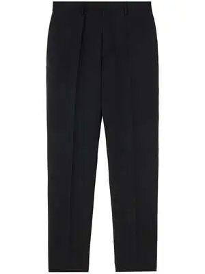 JIL SANDER Tapered Wool Trousers - Blue