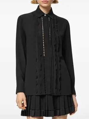 Versace Ruffled Silk Shirt