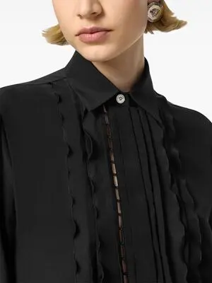Versace Ruffled Silk Shirt