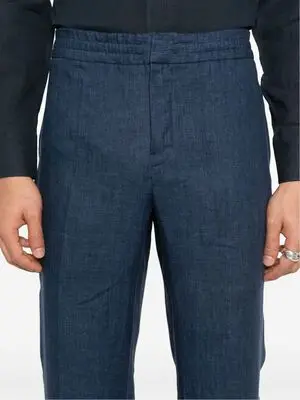 Zegna Linen Straight-leg Trousers