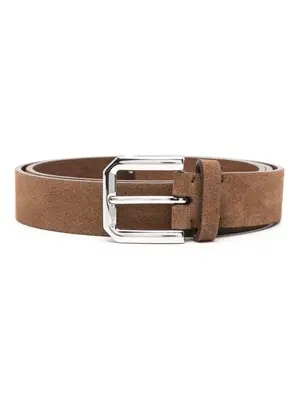 Brunello Cucinelli Suede Buckle Belt - Blue