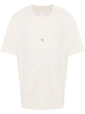 Givenchy 4g-detail Cotton T-shirt - Neutrals