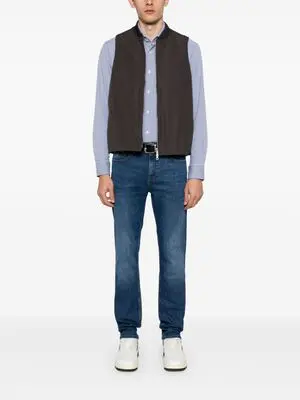 BOSS Gingham-check Long-sleeve Shirt - Blue