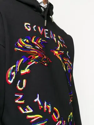 Givenchy Beaded-logo Hoodie