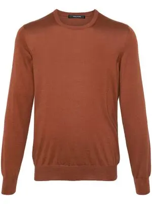 Tagliatore Crew-neck Jumper - Brown