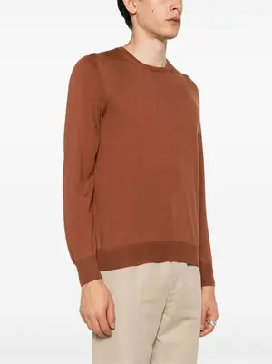 Tagliatore Crew-neck Jumper - Brown