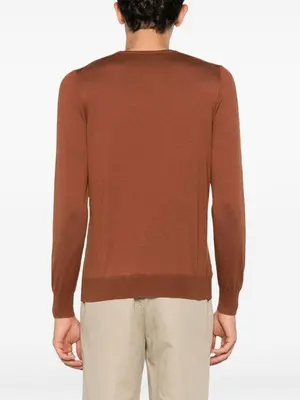 Tagliatore Crew-neck Jumper - Brown