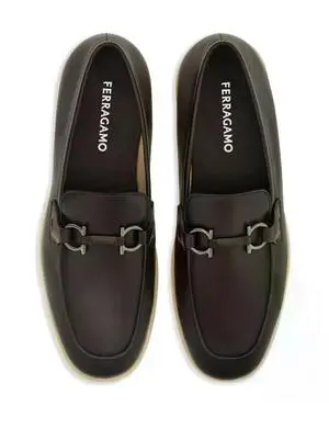 FERRAGAMO Gancini Leather Loafers