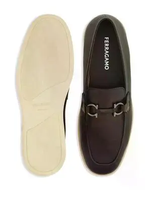 FERRAGAMO Gancini Leather Loafers