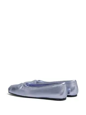 Marni Metallic Ballerina Shoes - Blue