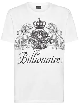 BILLIONAIRE Logo-print Cotton T-shirt - White