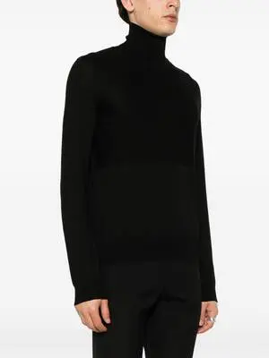 JIL SANDER Virgin Wool Fine-knit Jumper - Black