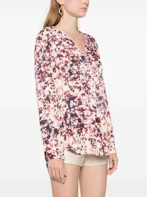 BOSS Floral-print Satin Shirt