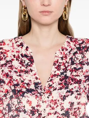 BOSS Floral-print Satin Shirt