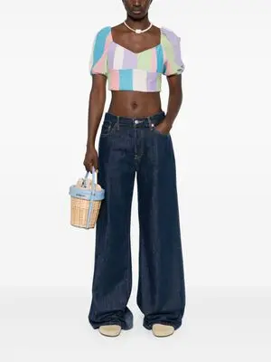 RE/DONE Fortuna Mid-rise Palazzo Jeans