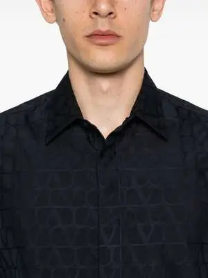 Valentino Garavani Toile Iconographe Jacquard Shirt - Blue