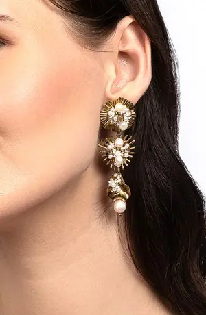 Deepa Gurnani Carissa Drop Earrings
