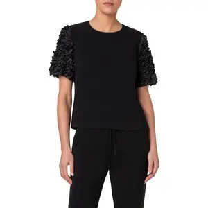 Akris 3d Petal Sleeve Top