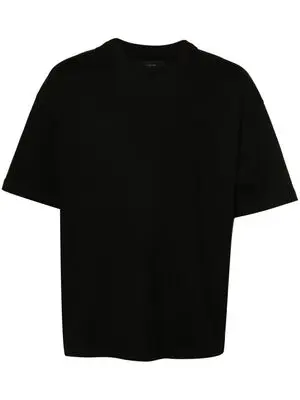 Amiri Logo-embroidered Cotton T-shirt - Black