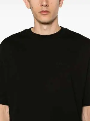 Amiri Logo-embroidered Cotton T-shirt - Black