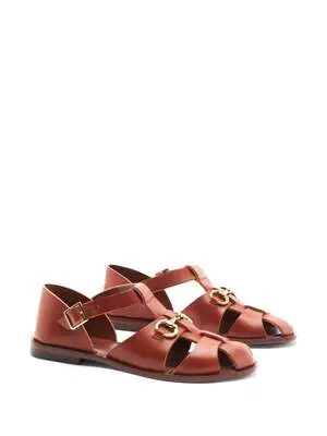SCAROSSO Helene Leather Sandals