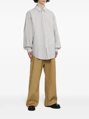 HED MAYNER Striped Cotton Shirt