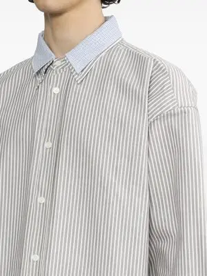 HED MAYNER Striped Cotton Shirt