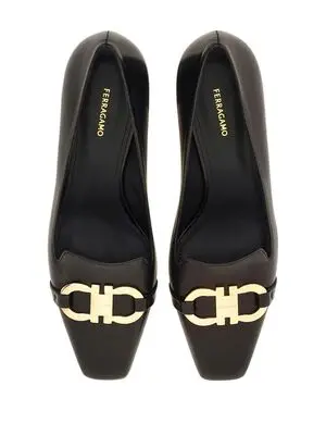 FERRAGAMO Gancini Leather Pumps