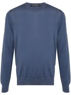 Tagliatore Crew-neck Jumper - Blue