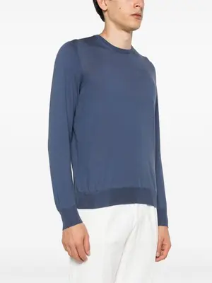 Tagliatore Crew-neck Jumper - Blue