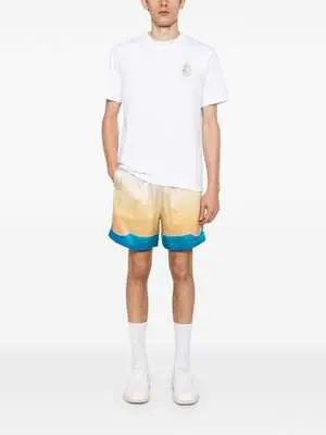 Casablanca L'arc Coloré Silk Shorts - Yellow