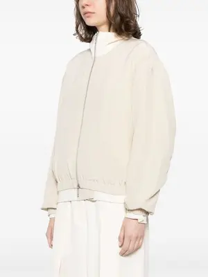 Helmut Lang Panelled Reversible Bomber Jacket - Brown