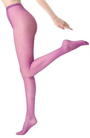 Oroblu Collant Tricot Fishnet Tights Cyclamen 6