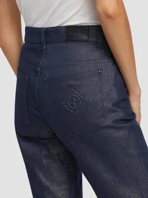 Giorgio Armani Metallic Denim Pants