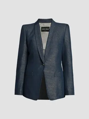Giorgio Armani Metallic Denim Blazer