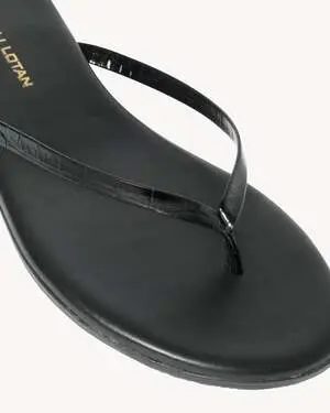 NILI LOTAN X TKEES Leather Flip Flop