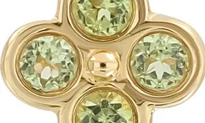 Bony Levy 14k Gold Semiprecious Stone Stud Earrings - 14k Yellow Gold /peridot