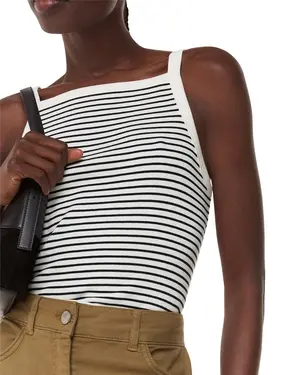 Whistles Striped Sleeveless Top