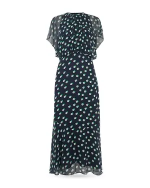 Whistles Moon Spot Dress - Navy/multi