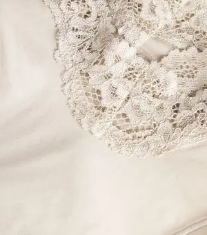 SKIMS Lace-trim Fits Everybody Dipped Thong