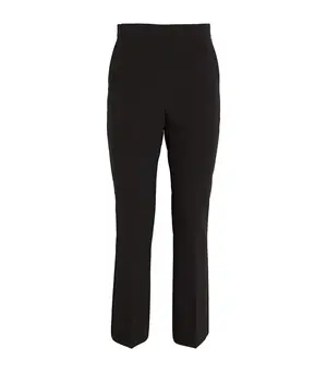 Max Mara Cropped Slim Trousers - Black