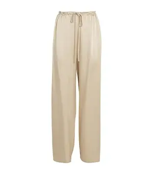 Lapointe Satin Drawstring Trousers