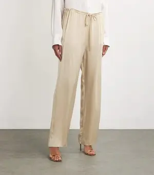 Lapointe Satin Drawstring Trousers