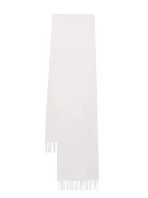 Max Mara Ivory Cashmere Scarf - White