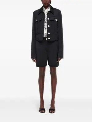 FERRAGAMO Virgin Wool Utility Shorts