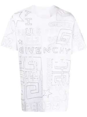 Givenchy Embroidered-design Cotton T-shirt