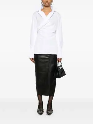 Givenchy Wrap-design Poplin Shirt