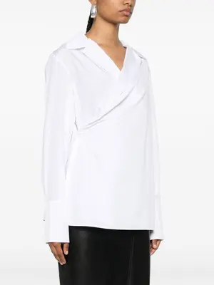 Givenchy Wrap-design Poplin Shirt