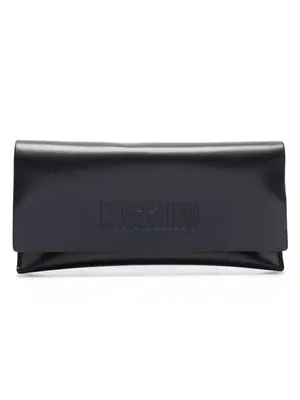 Moschino Rubberised Logo Rectangle Sunglasses