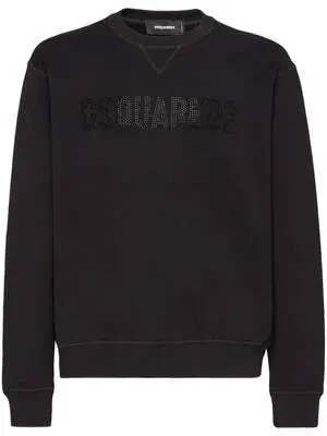 Dsquared2 Logo-print Cotton Sweatshirt - Black
